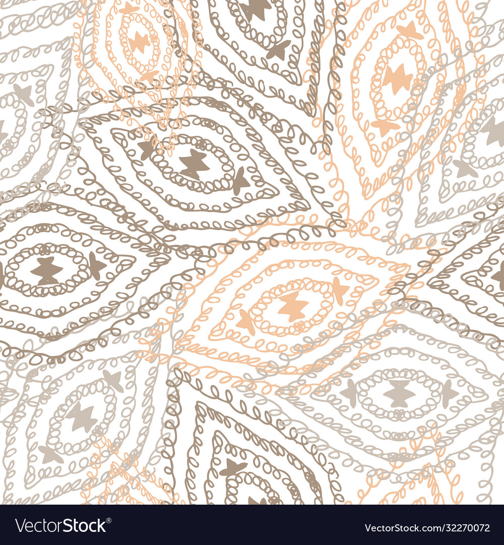 Abstract hand drawn seamless pattern Royalty Free Vector