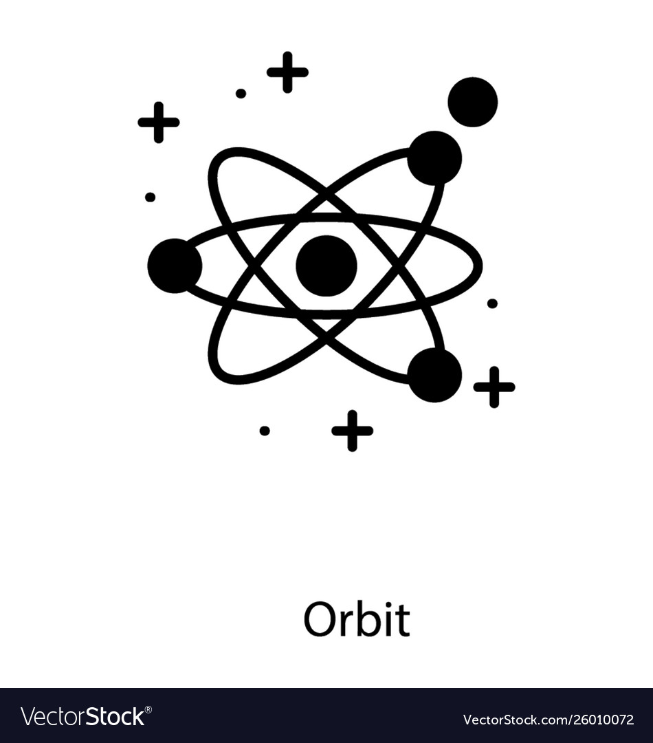 Atomic model structure Royalty Free Vector Image