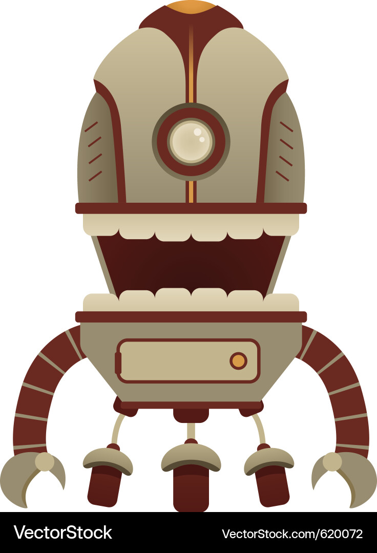 Cute robot Royalty Free Vector Image - VectorStock