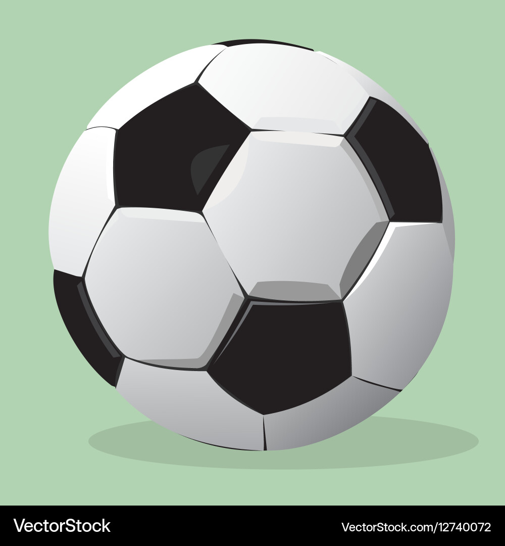 Football ball realistic Royalty Free Vector Image