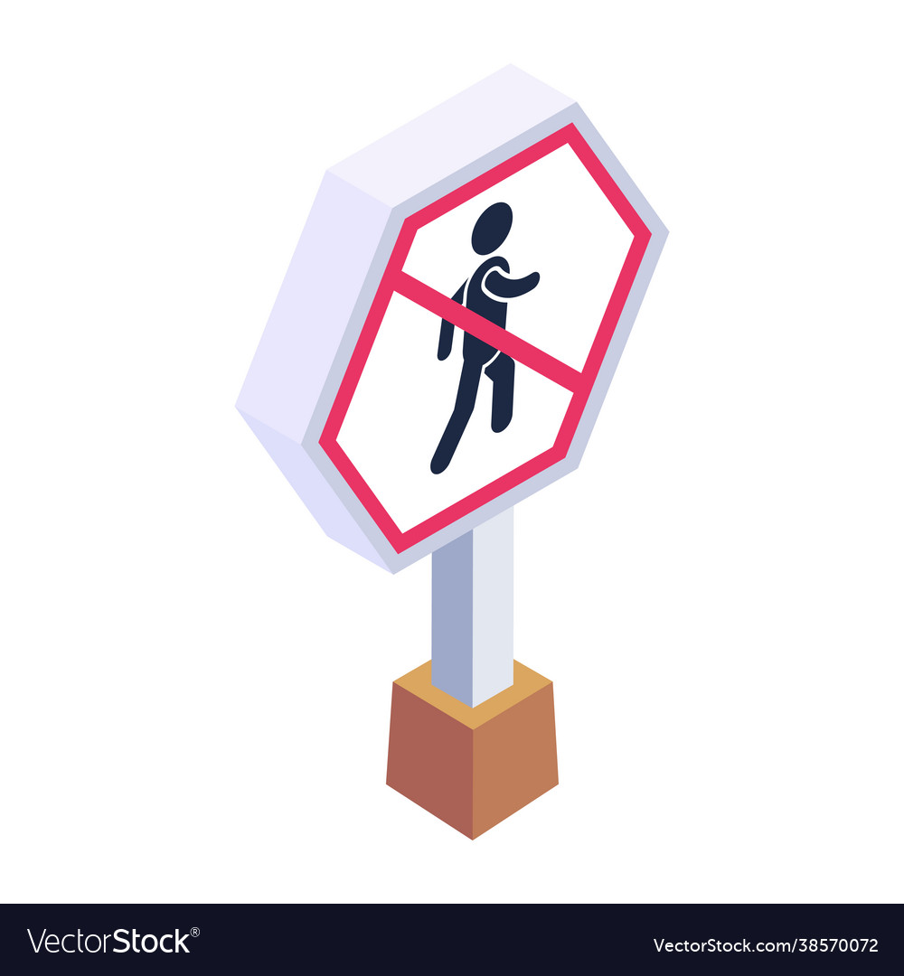 No entry Royalty Free Vector Image - VectorStock