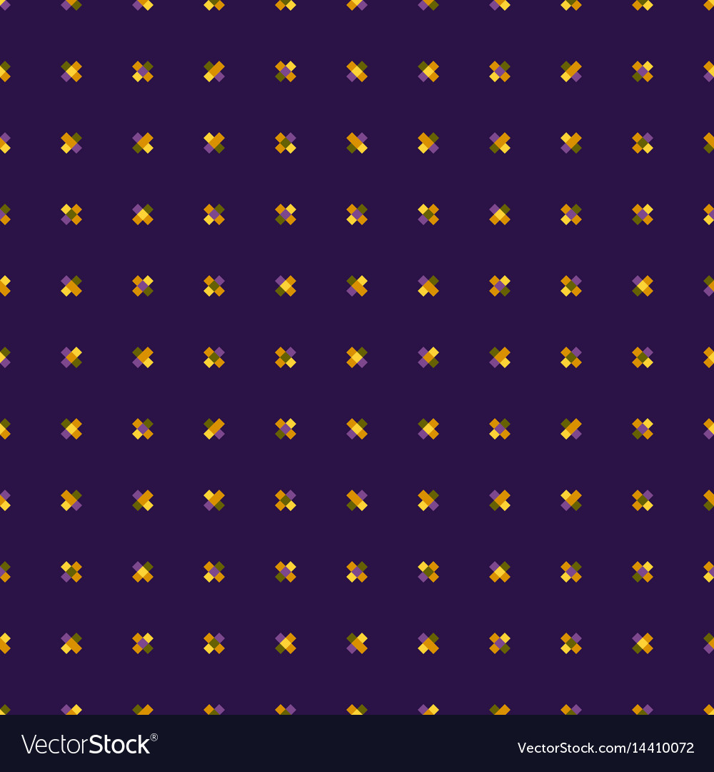 Pattern pixel crosses Royalty Free Vector Image
