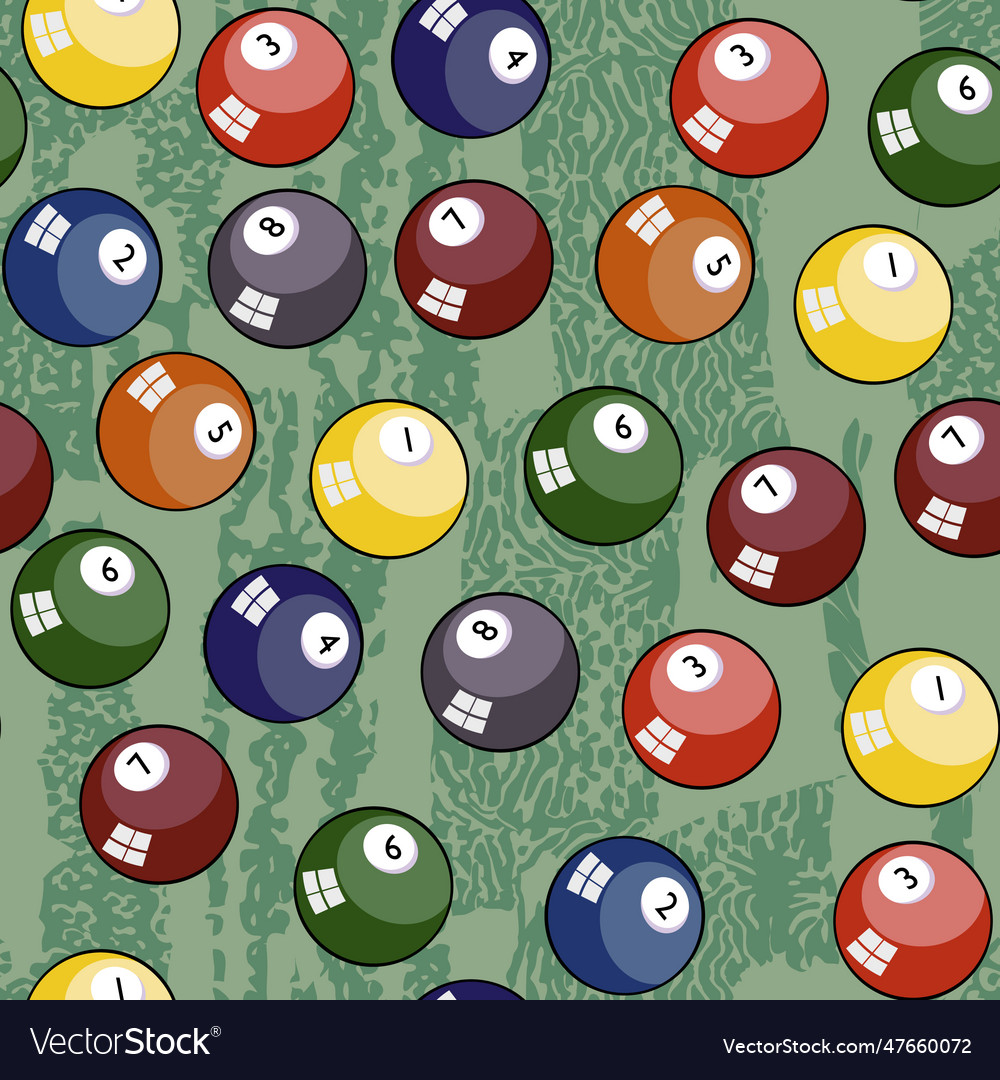 Pool balls Royalty Free Vector Image - VectorStock