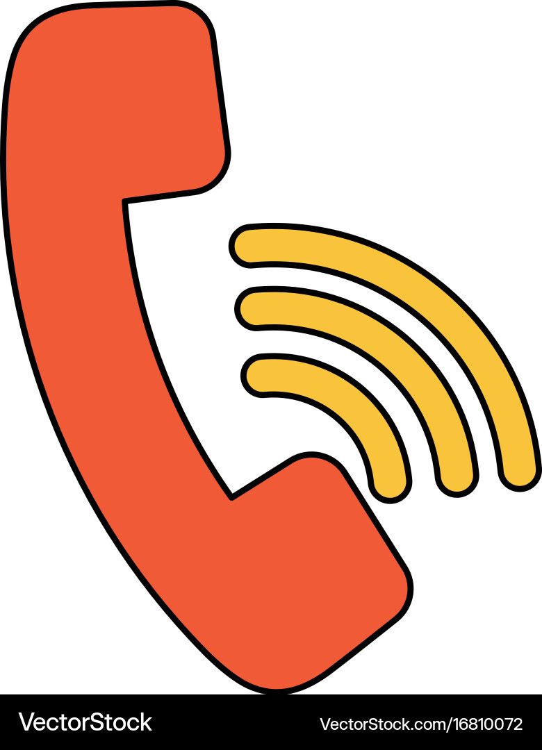 Telephone call center symbol Royalty Free Vector Image