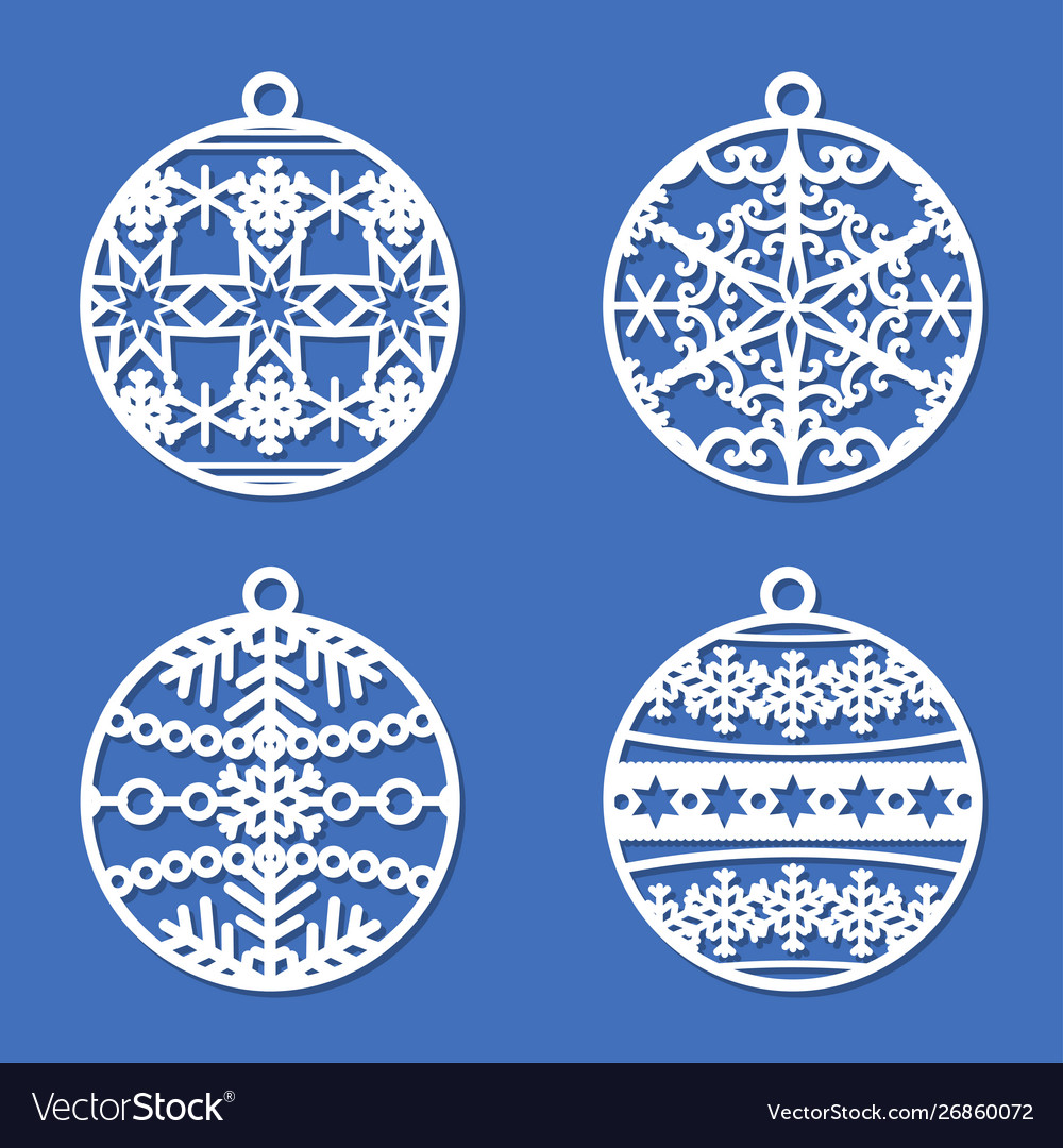 Templates for laser cutting plotter Royalty Free Vector