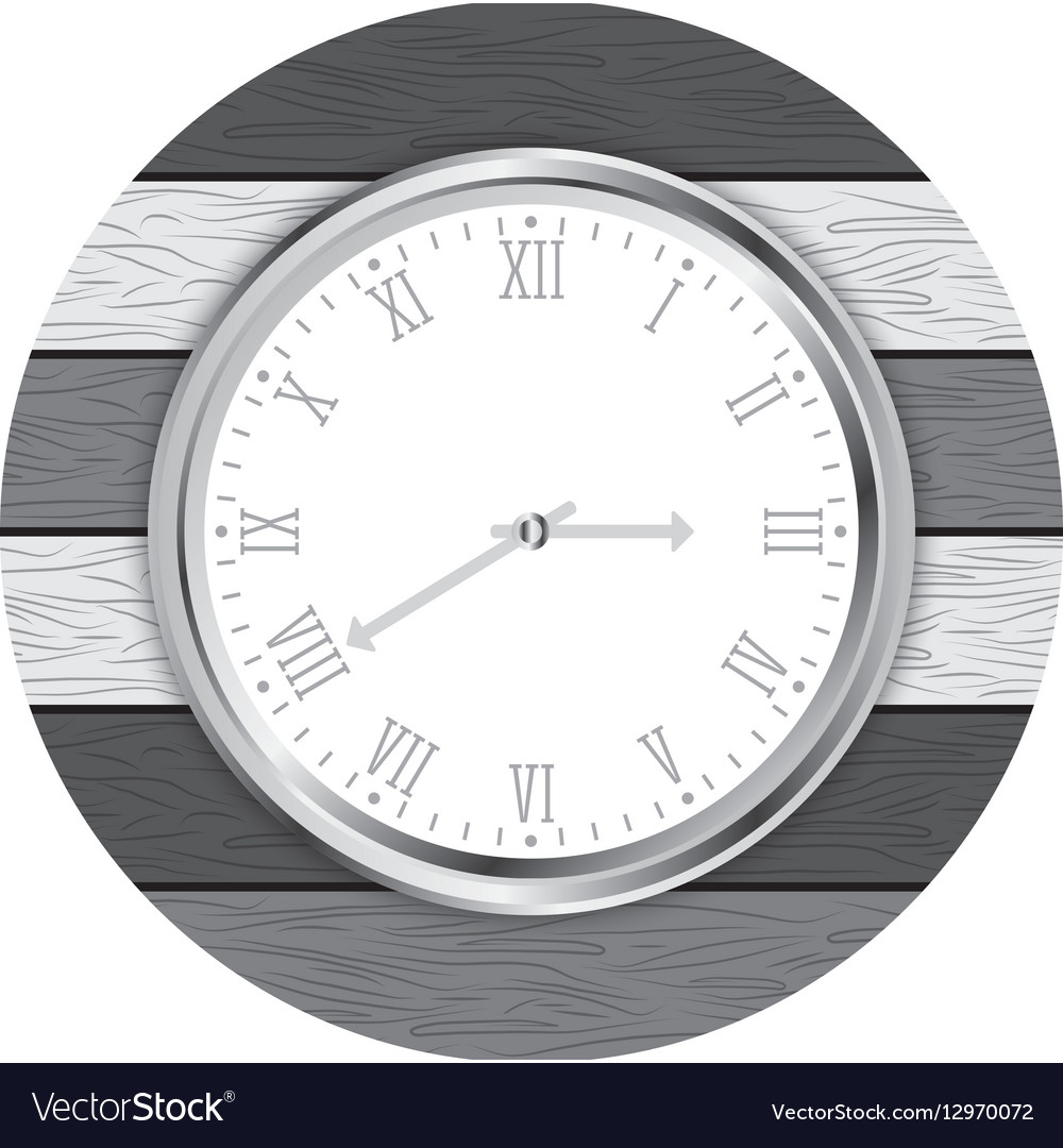 Wall clock icon image Royalty Free Vector Image