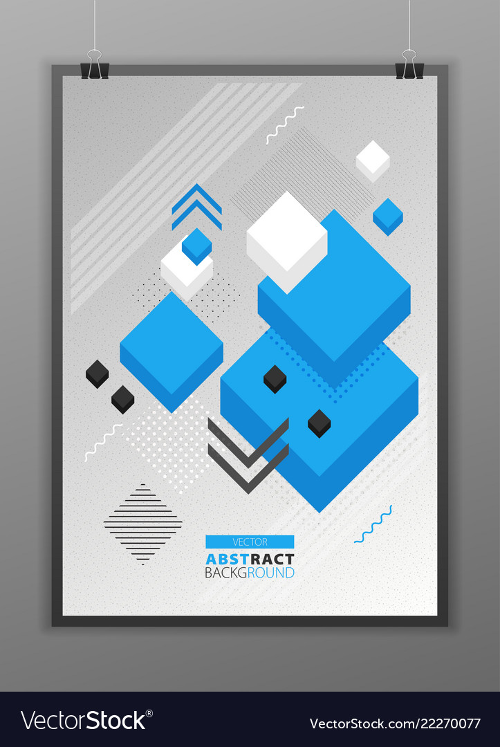 Abstract geometric composition forms modern Vector Image