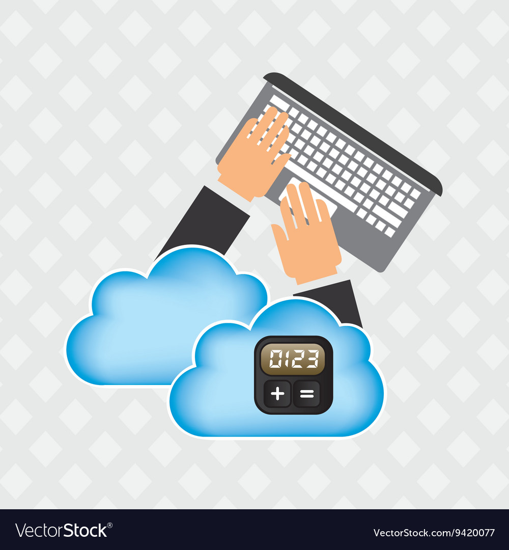 Application service design Royalty Free Vector Image