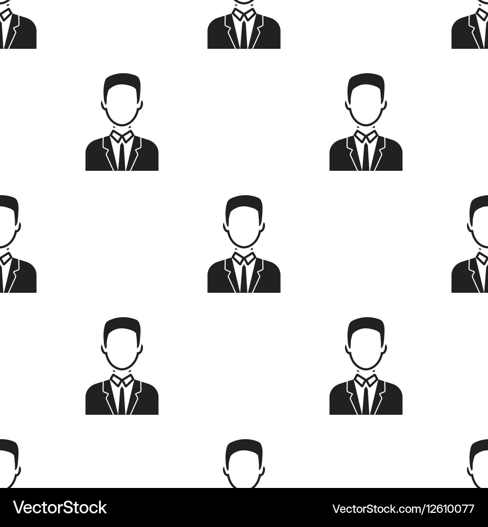 Businessman icon black single avatarpeaople Vector Image