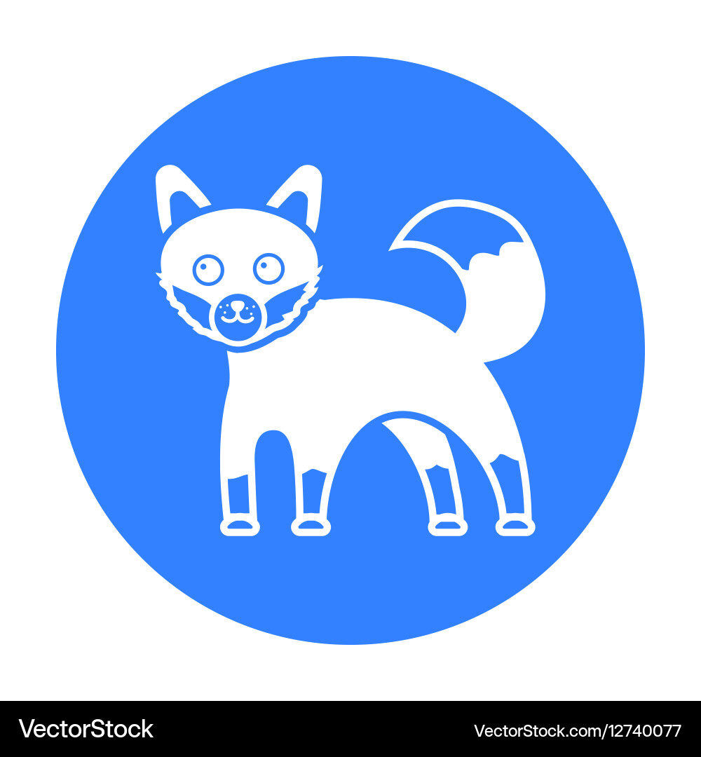 Black Blue Fox Symbol