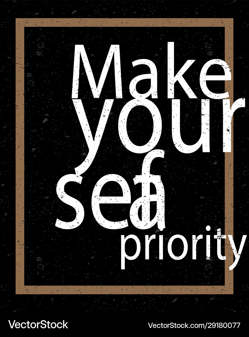 Grunge vintage style typography make your self Vector Image