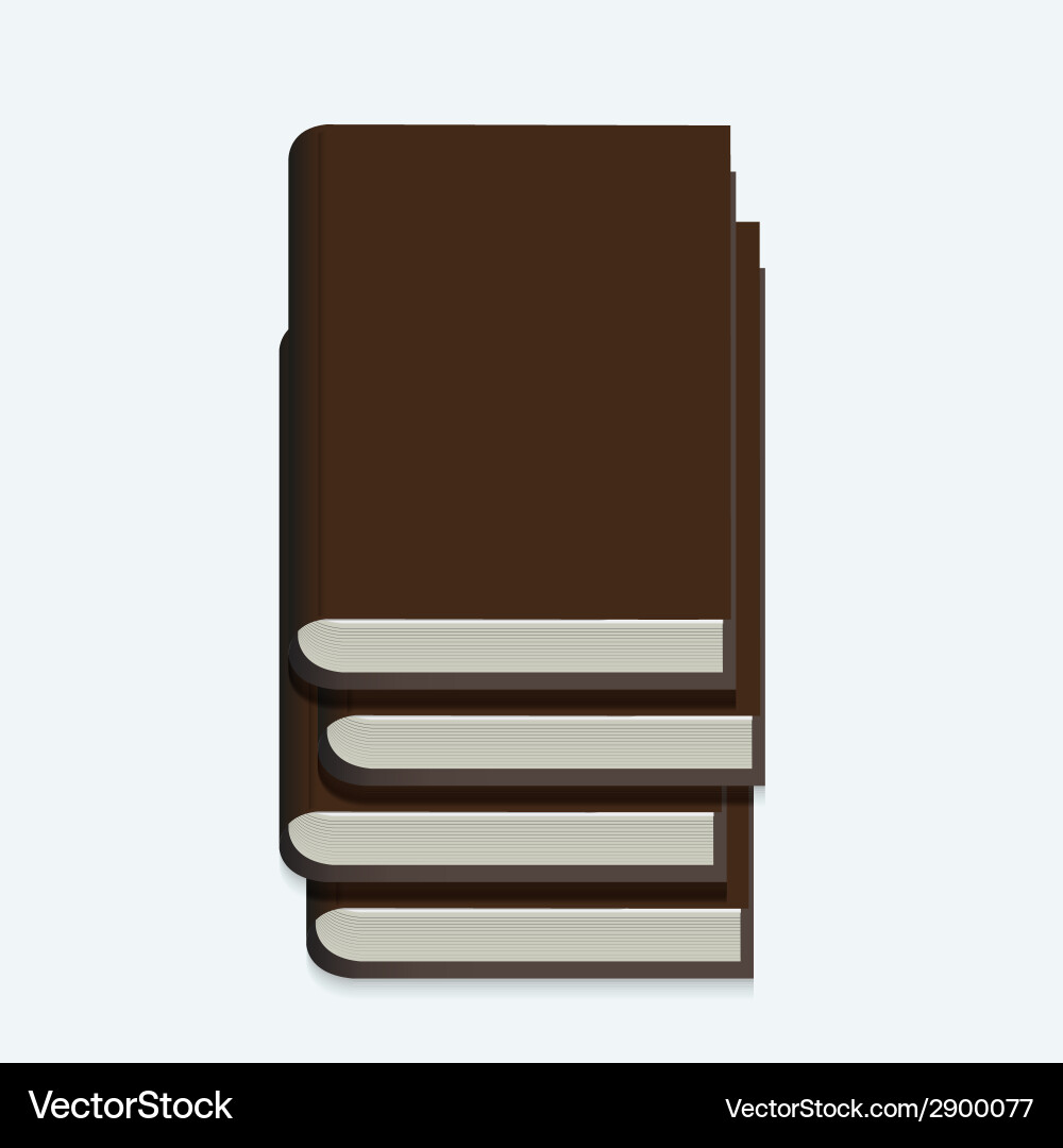 Modern book on white background Royalty Free Vector Image
