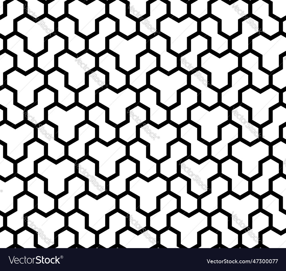 Seamless abstract pattern with hexagonal Vector Image