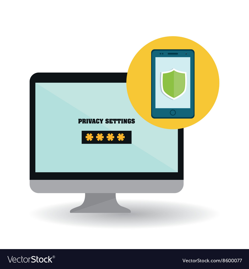 Security system design technology Royalty Free Vector Image