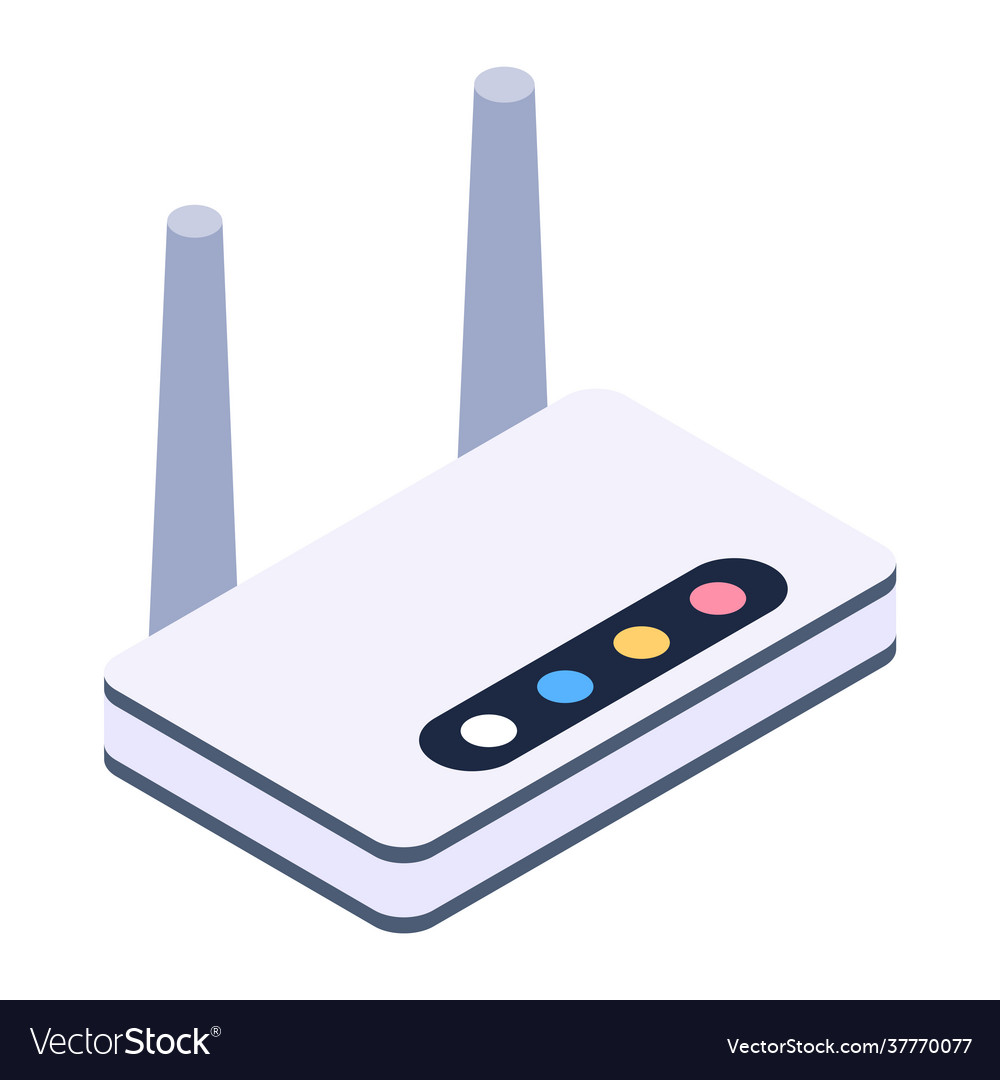 Wireless router Royalty Free Vector Image - VectorStock