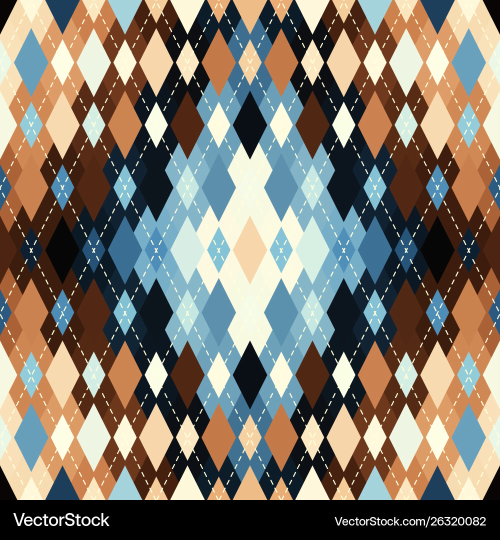 Argyle seamless pattern background Royalty Free Vector Image