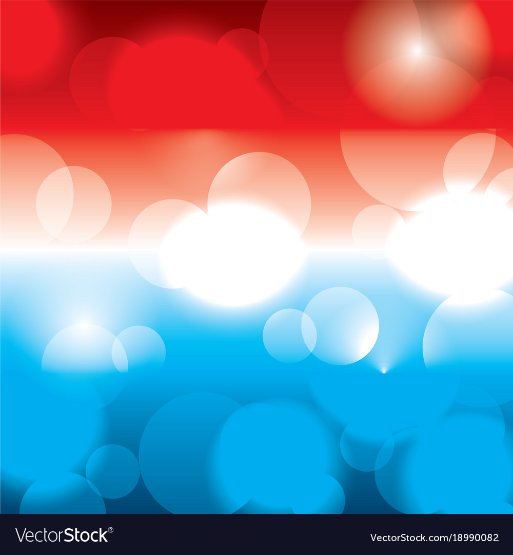 Flag american colors blurred glowing background Vector Image