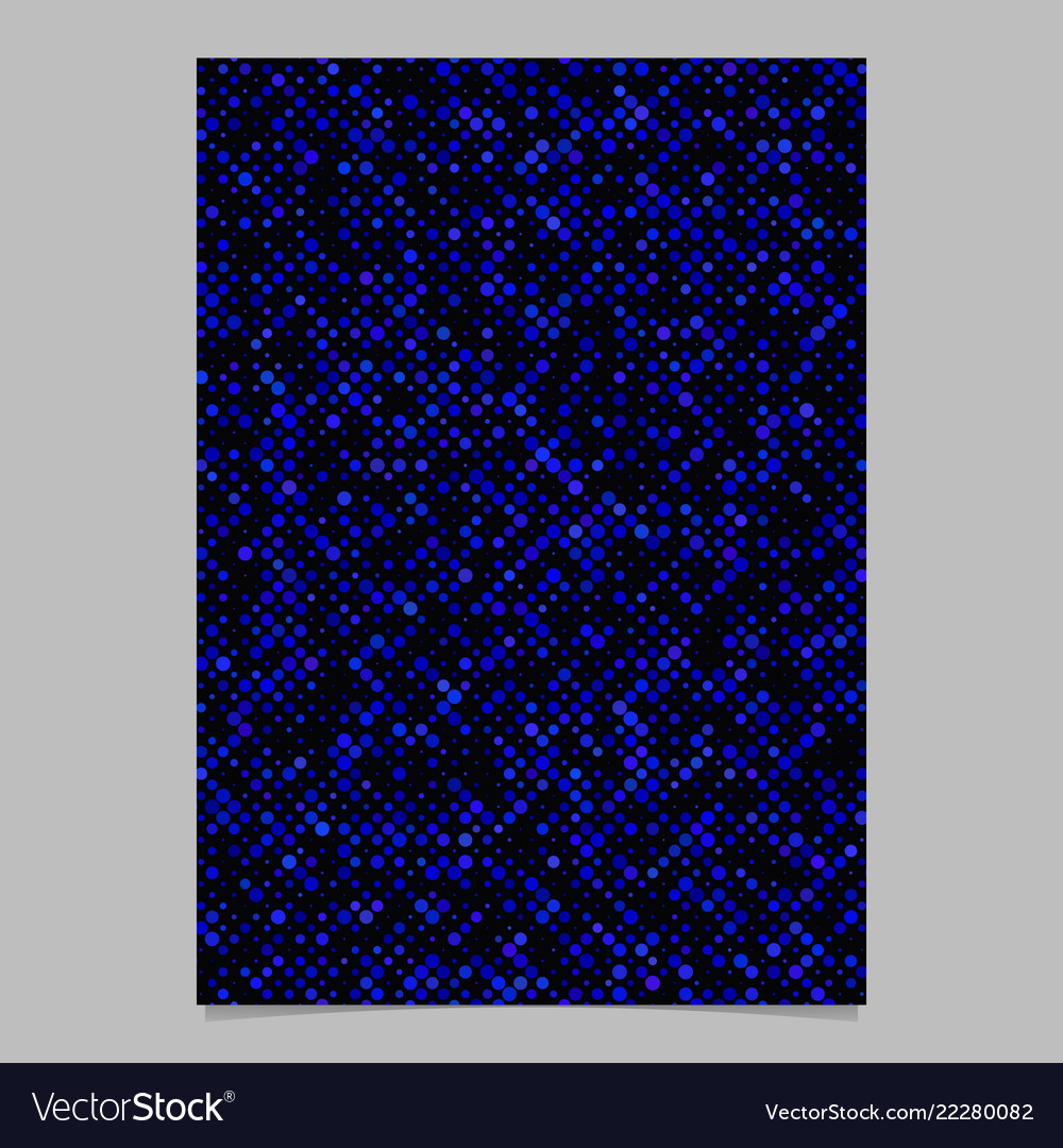Geometric dot pattern flyer template background Vector Image