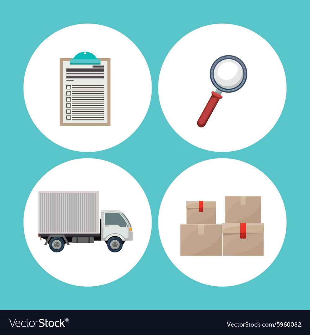 Logistics design Royalty Free Vector Image - VectorStock