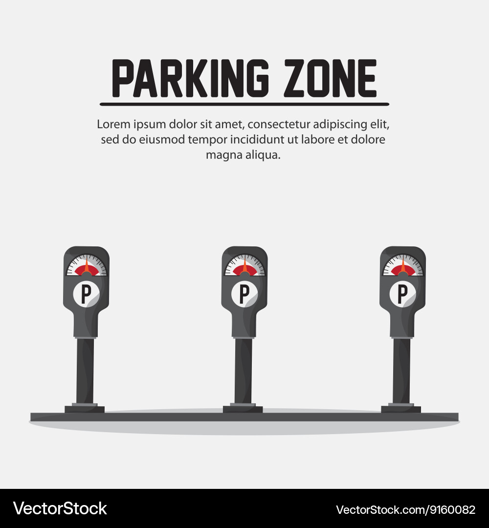 Parking lot design park icon white background Vector Image