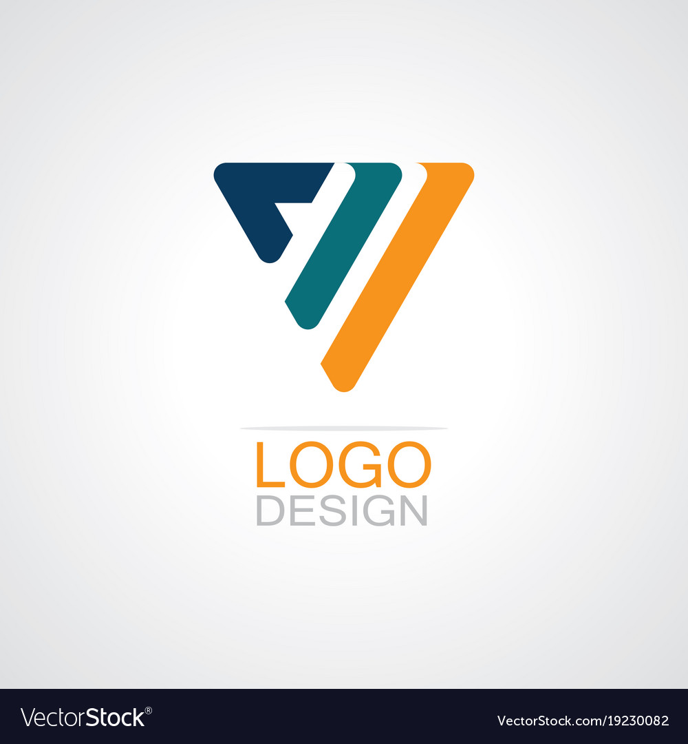 Triangle shape logo Royalty Free Vector Image - VectorStock