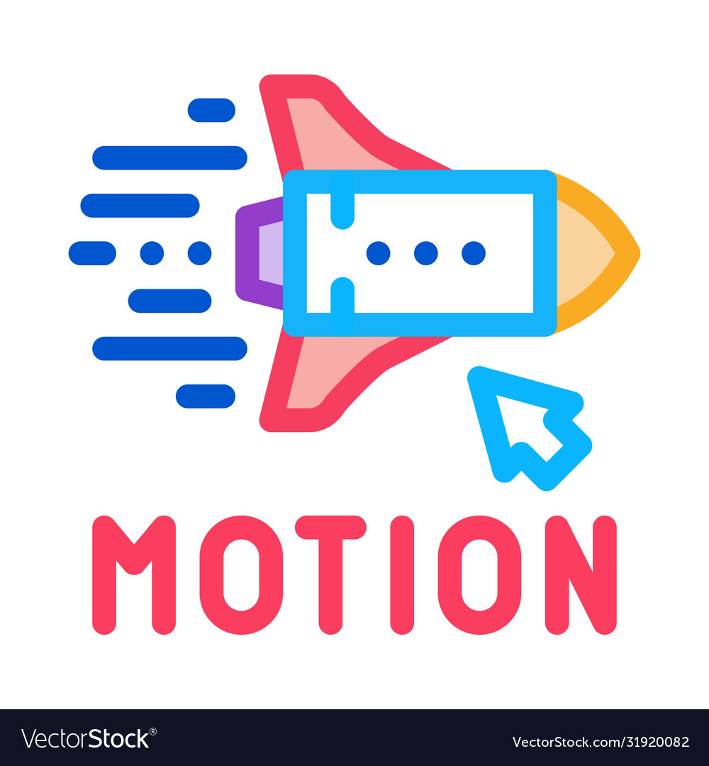 Work with rocket objects in action icon Royalty Free Vector