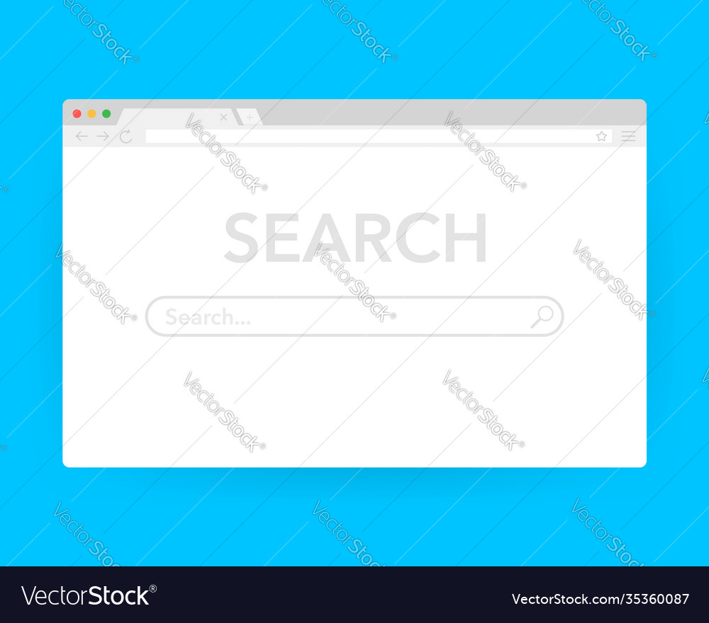 Browser window or web Royalty Free Vector Image