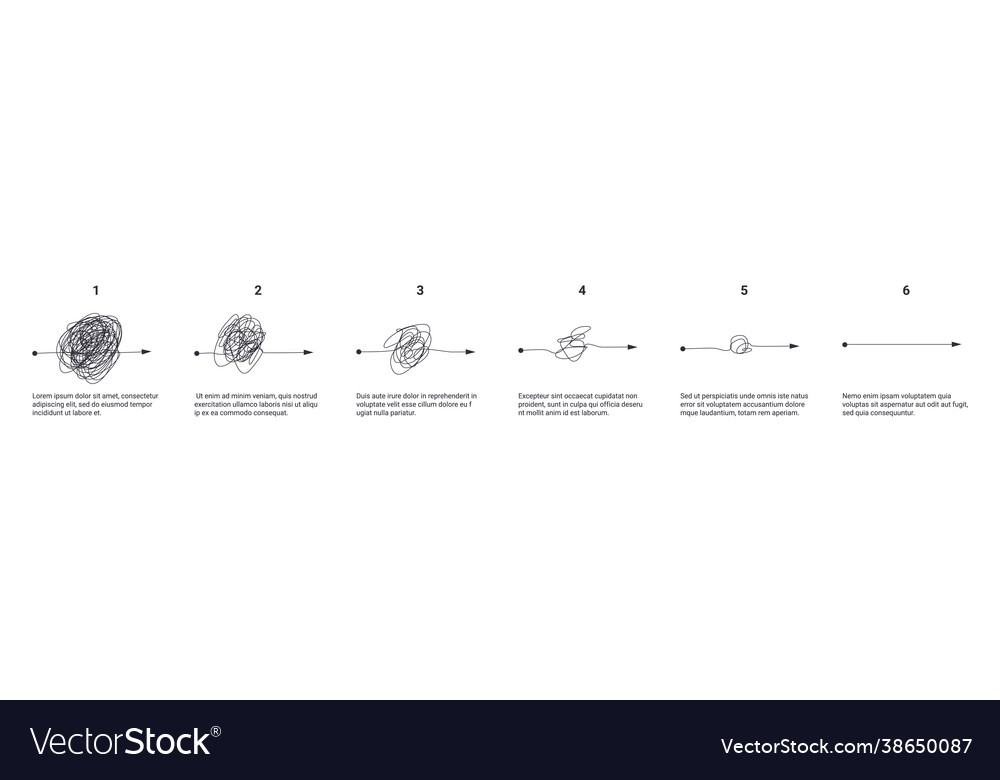 Complex and simple line path set scribble Vector Image