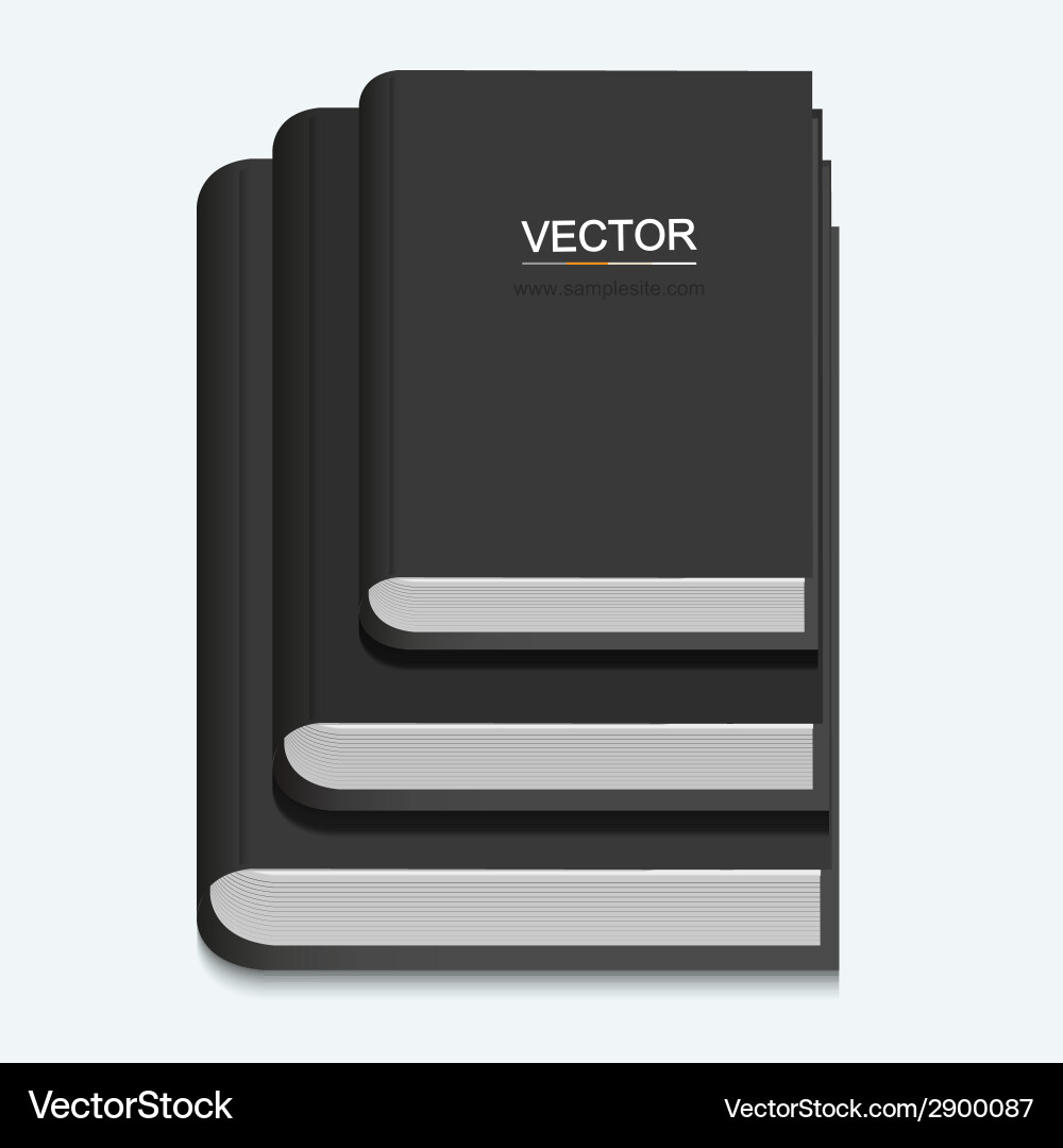 Modern book on white background Royalty Free Vector Image