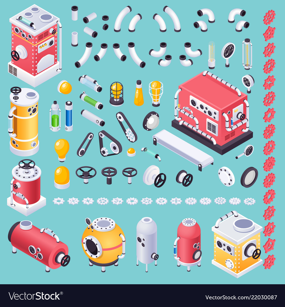 Steampunk machine concept Royalty Free Vector Image