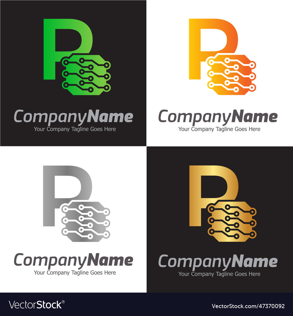 Programming code and technology logo template Vector Image