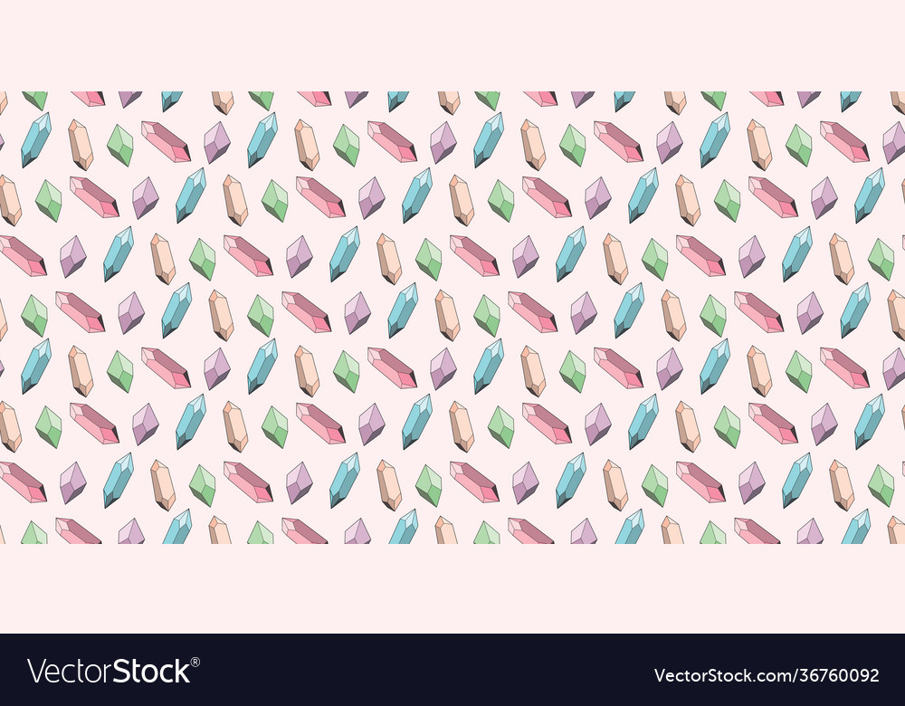 Seamless crystal repeat pattern background Vector Image