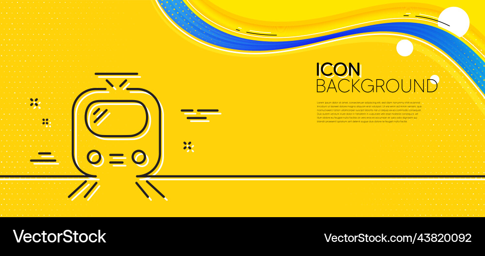 Train transport line icon public transportation Vector Image