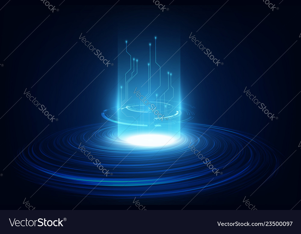 Abstract Circuit Networking Blockchain Concept Vector Image 7933