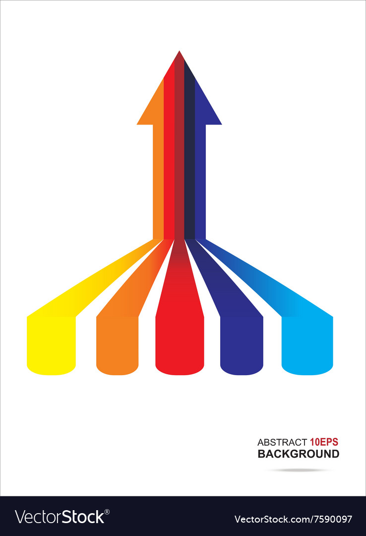 Colored arrows Royalty Free Vector Image - VectorStock