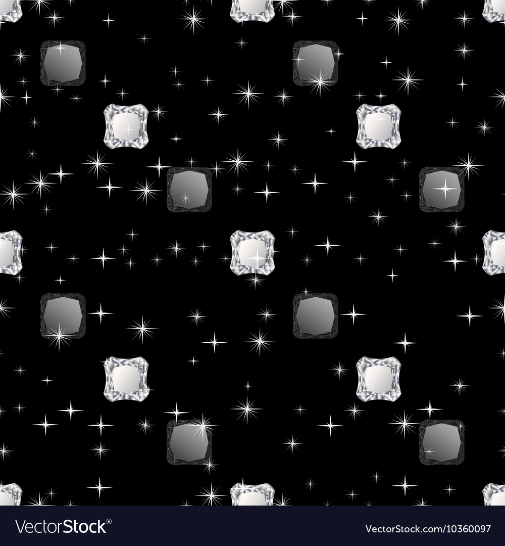 Diamonds seamless pattern Royalty Free Vector Image