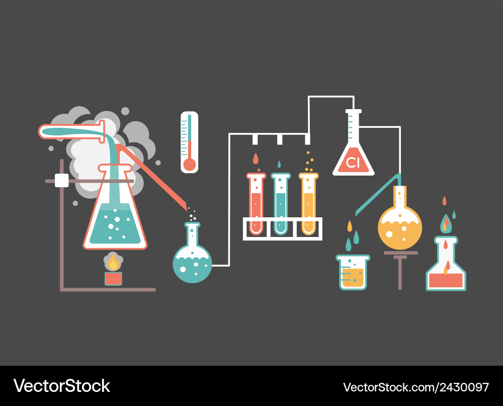 Medical laboratory infographics Royalty Free Vector Image