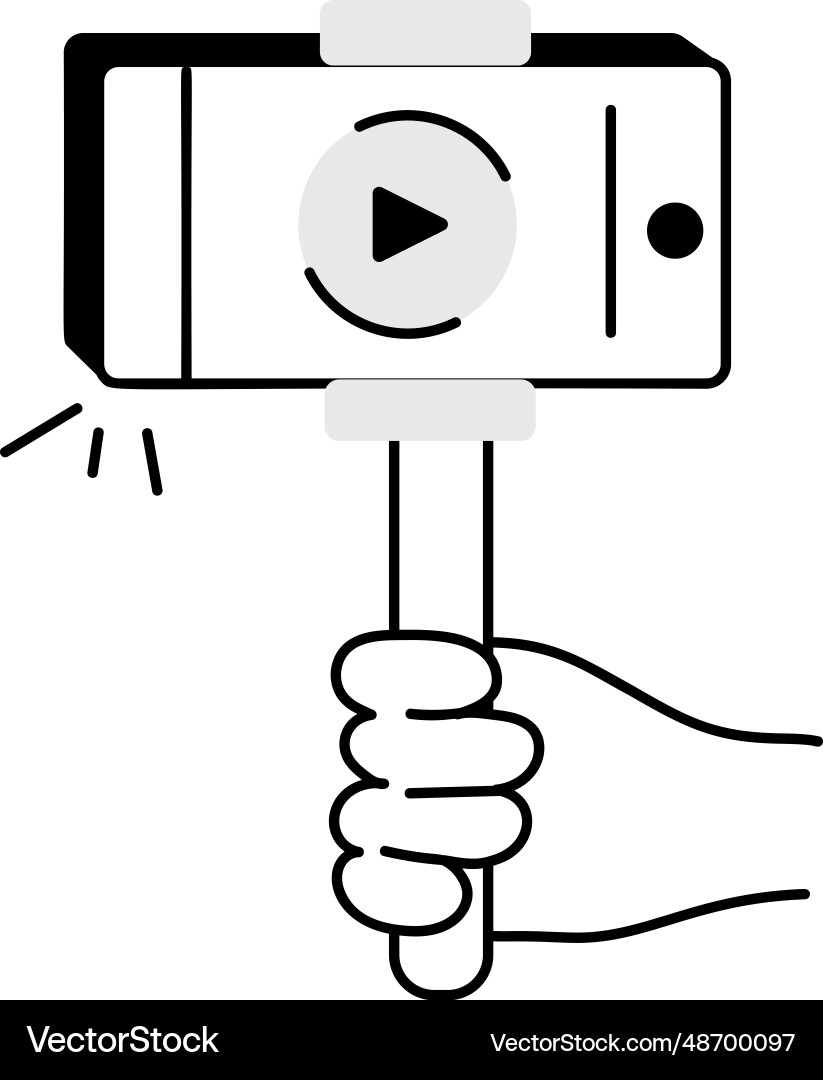 Mobile video Royalty Free Vector Image - VectorStock