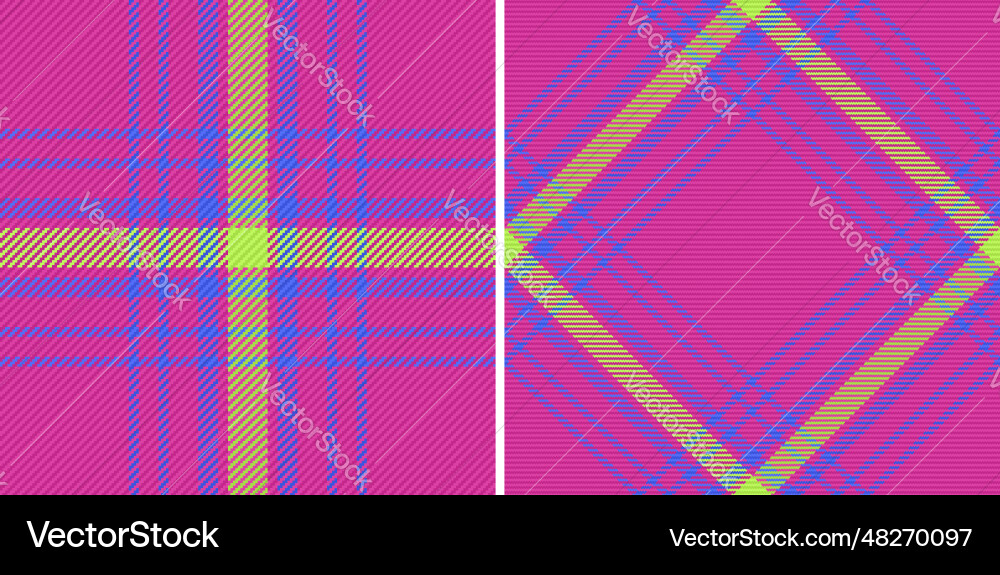 Pattern check plaid of tartan fabric background Vector Image
