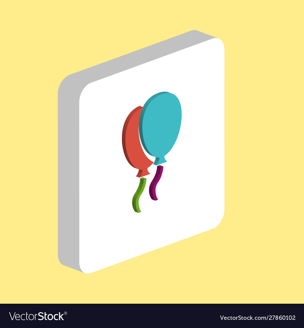 Balloons computer symbol Royalty Free Vector Image