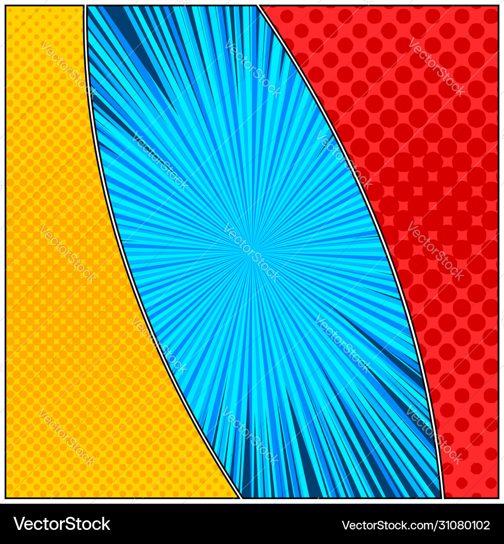 Comic elegant colorful frames concept Royalty Free Vector