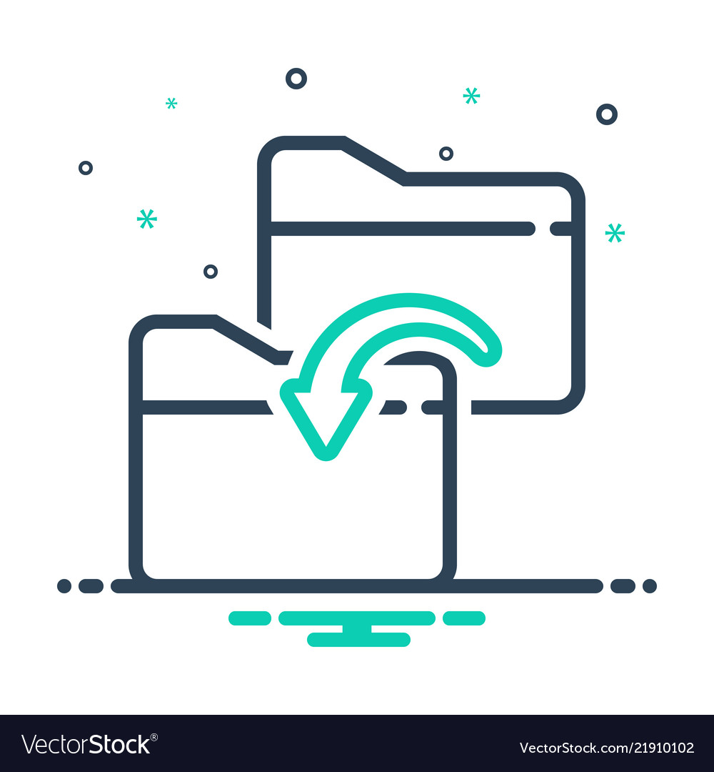 Folder sharing Royalty Free Vector Image - VectorStock