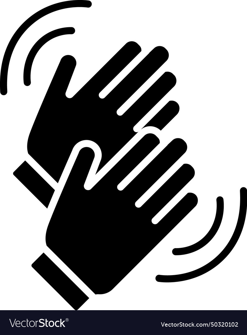 Hand clap Royalty Free Vector Image - VectorStock