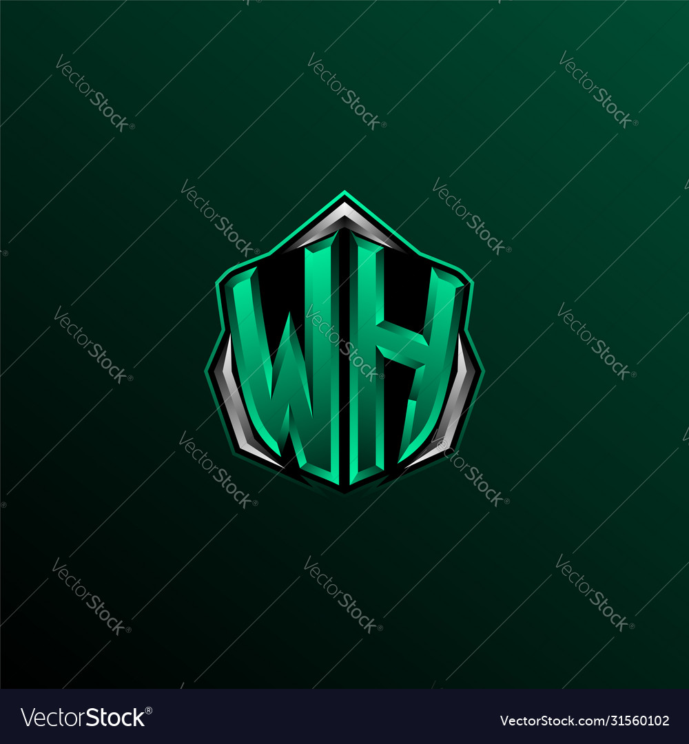 Initial wh logo design Royalty Free Vector Image