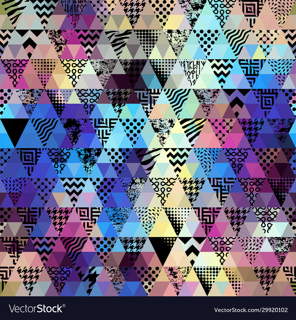 Seamless pattern background a triangles Royalty Free Vector