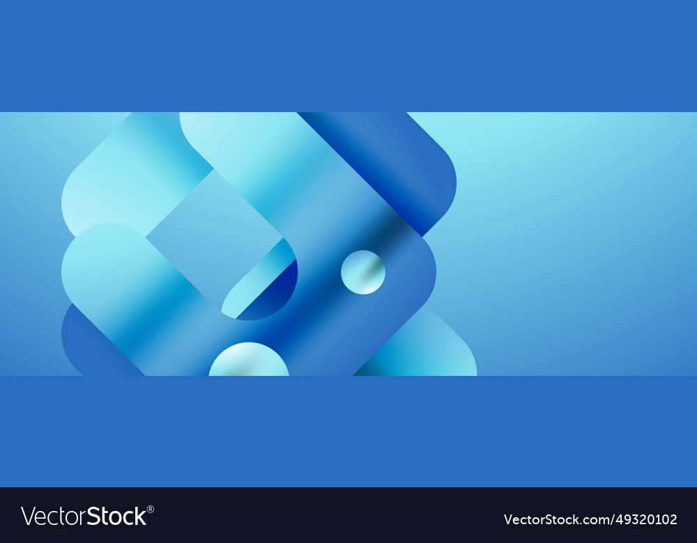 Simple geometric forms - dynamic geometric Vector Image