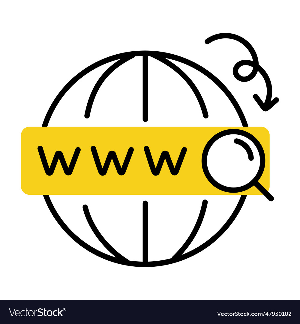 Web domain Royalty Free Vector Image - VectorStock