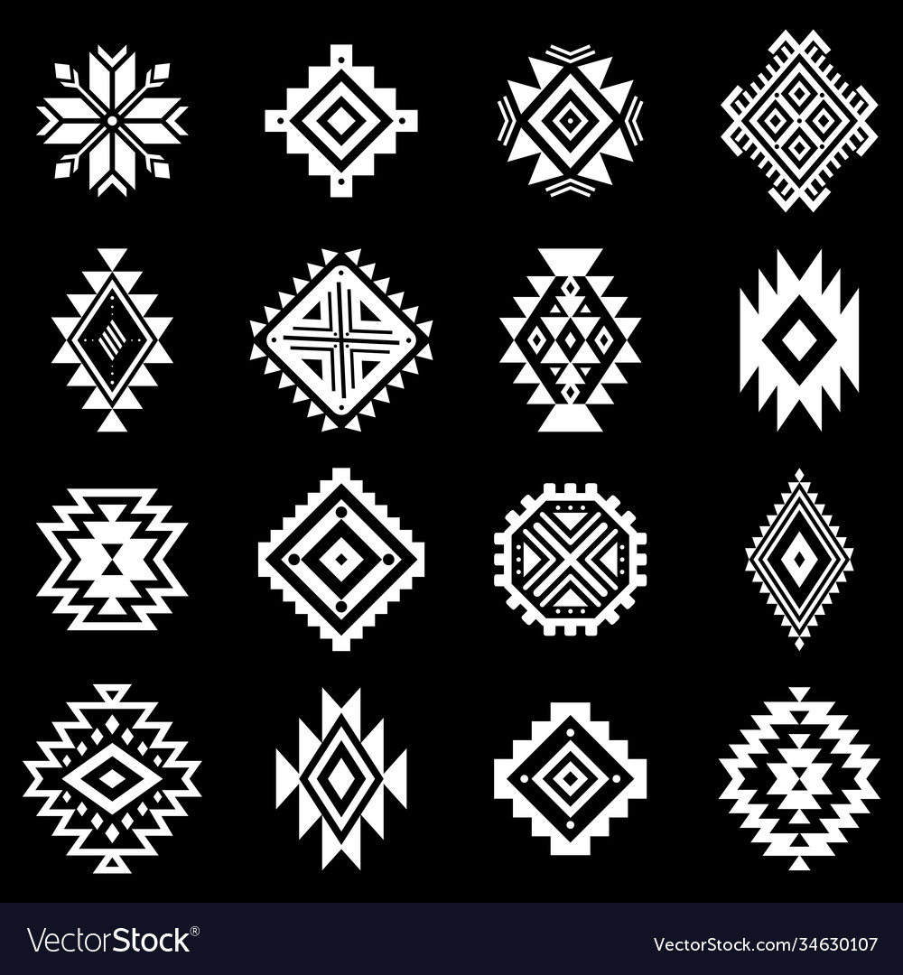 Aztec elements Royalty Free Vector Image - VectorStock