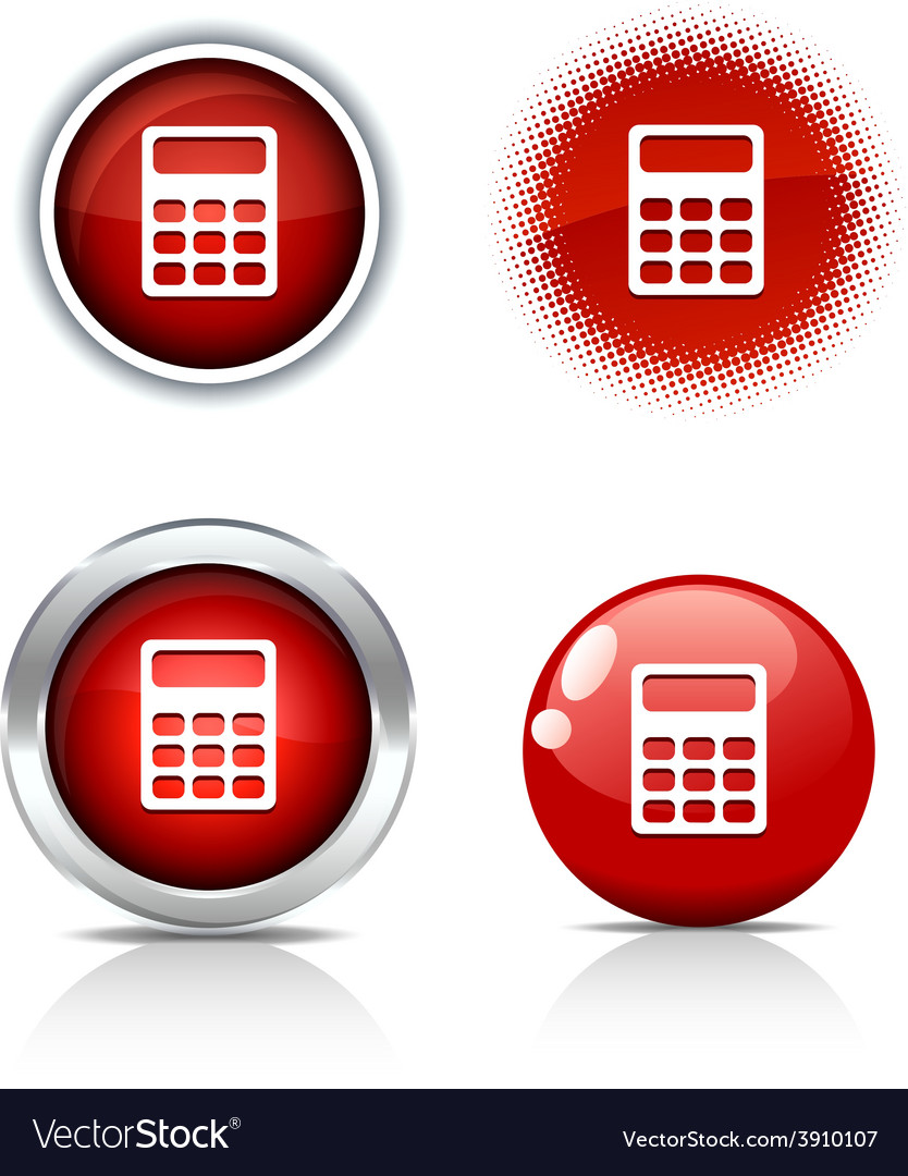 Calculate buttons Royalty Free Vector Image - VectorStock