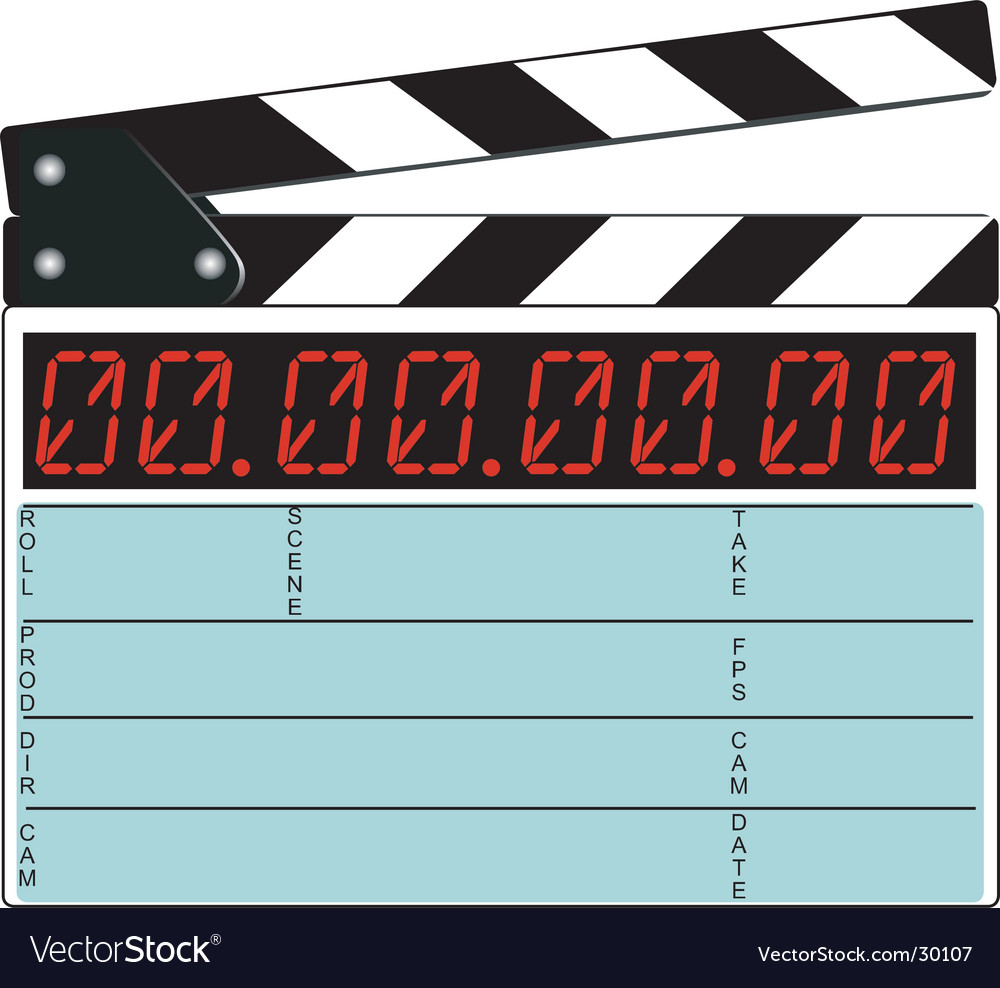 Clapper Royalty Free Vector Image - VectorStock